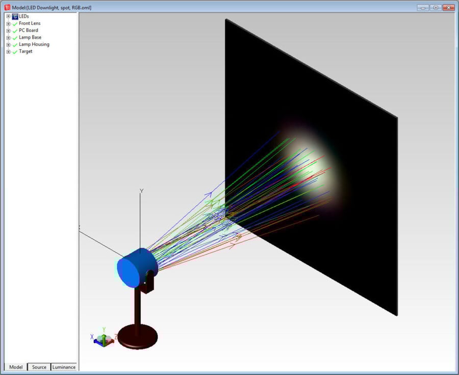 Optical Ray Tracing Simulation & Analysis with TracePro