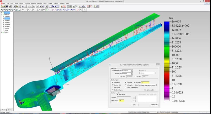 Optical and Illumination Simulation, Design & Analysis Tool. TracePro